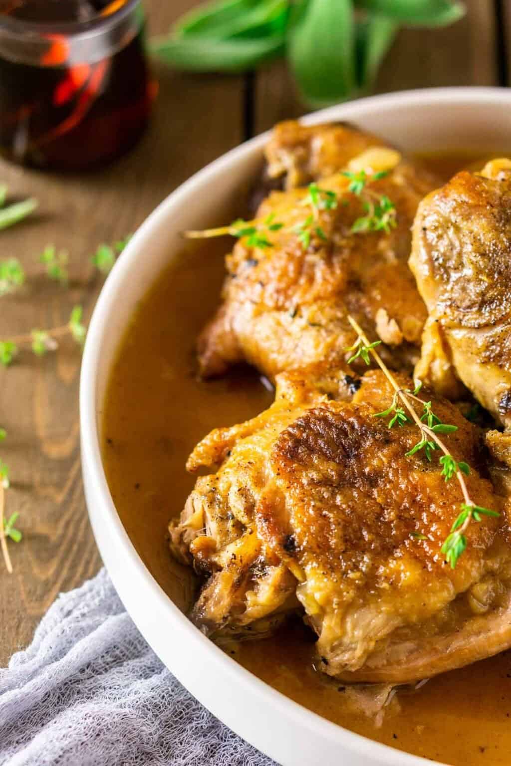 Maple-Braised Turkey Legs and Thighs - Burrata and Bubbles