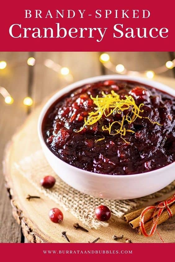 Spiced-Brandied Cranberry Sauce - Burrata and Bubbles