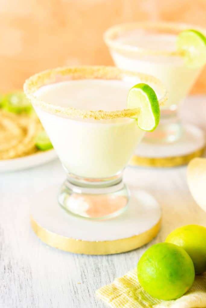 Sparkling Key Lime Pie Martini - Burrata and Bubbles