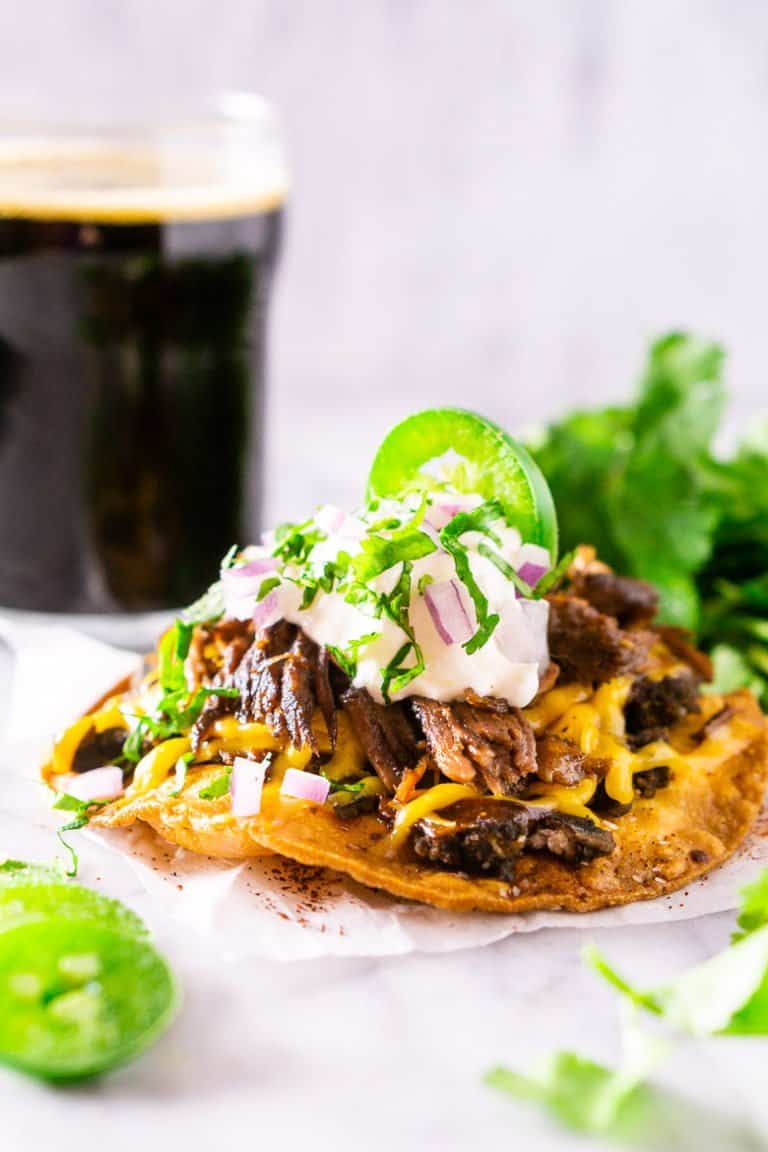 Beer-Braised Mexican Shredded Beef - Burrata and Bubbles
