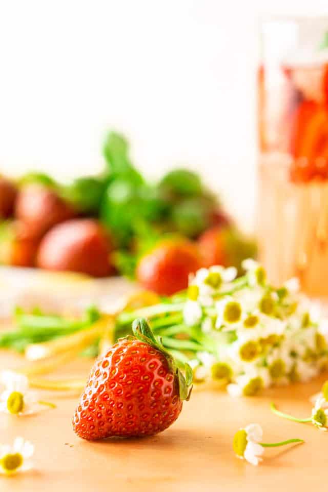 Strawberry-Basil Tom Collins - Burrata and Bubbles