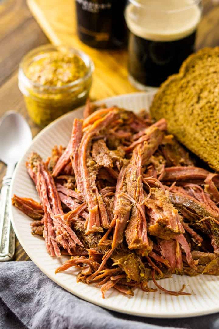 Slow Cooker Guinness Corned Beef - Burrata and Bubbles