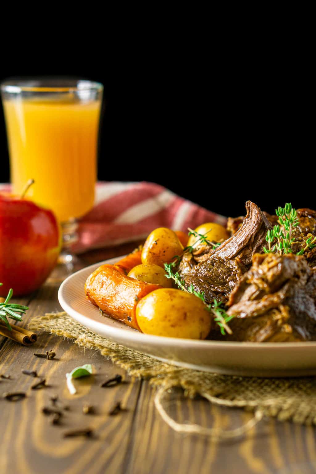 Apple Cider Pot Roast - Burrata and Bubbles
