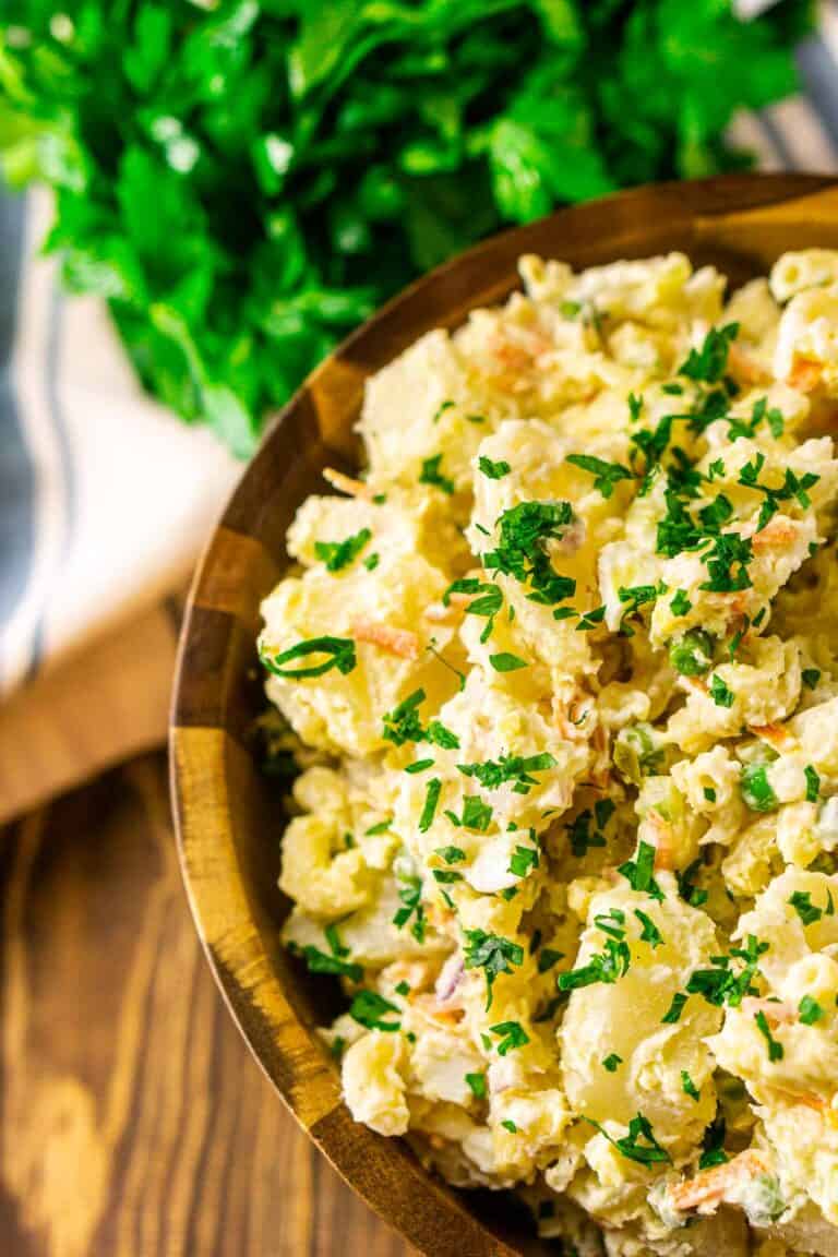 Hawaiian Potato Salad - Burrata and Bubbles