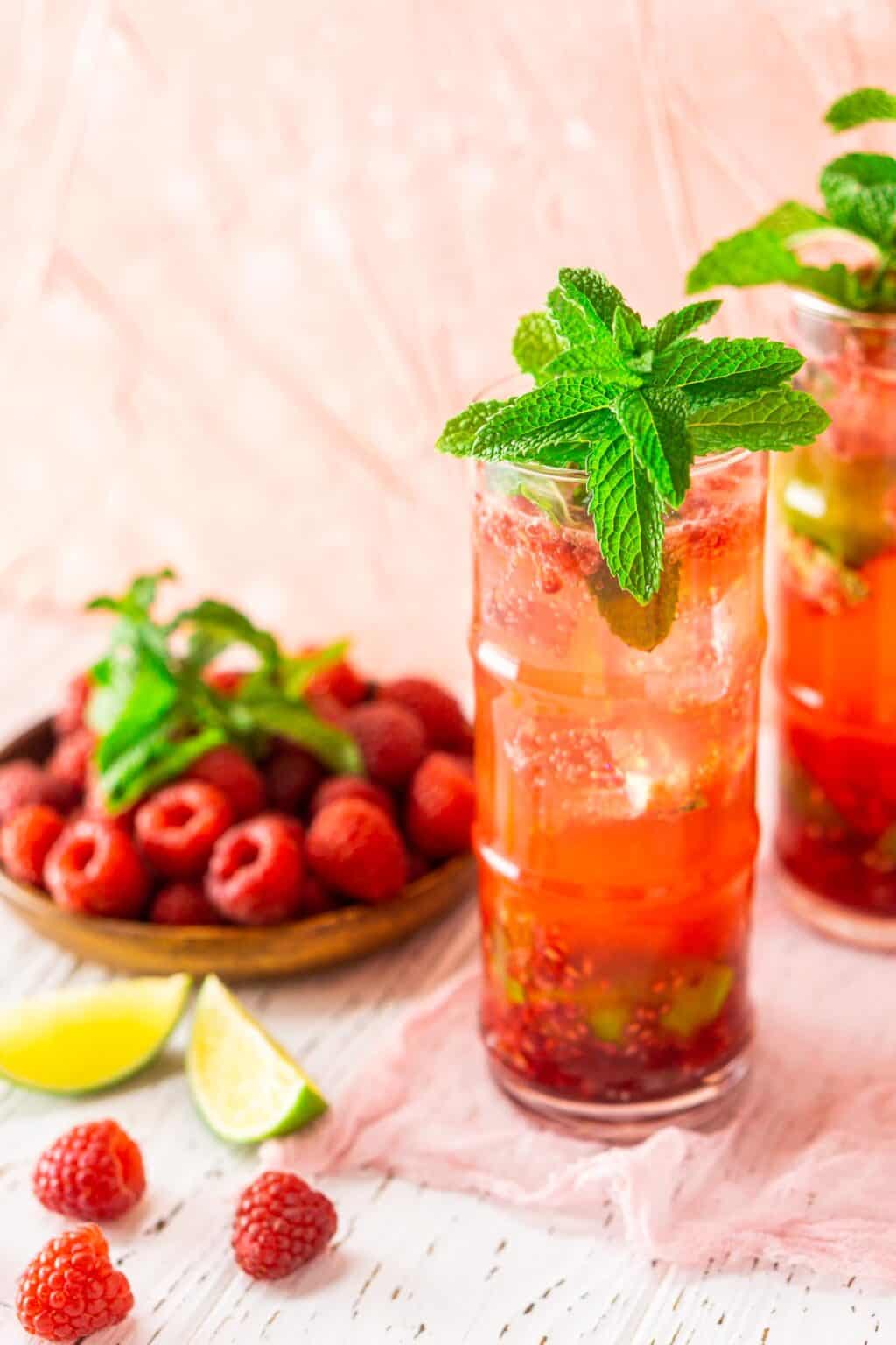 Raspberry Mojito - Burrata and Bubbles