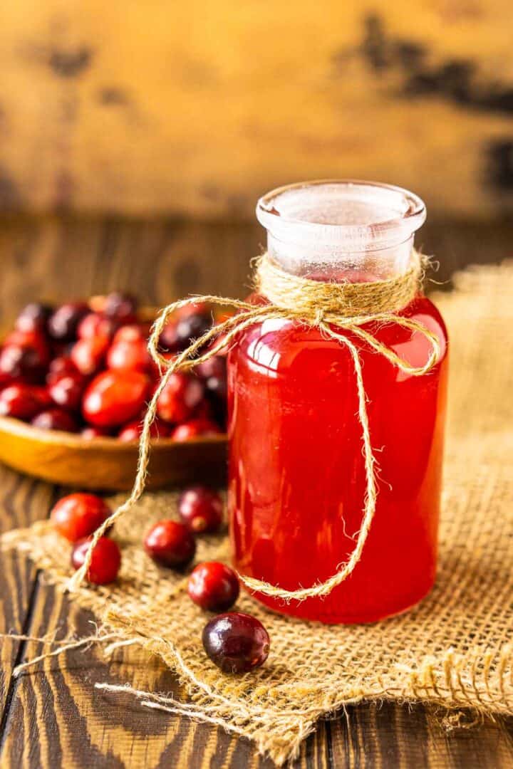 Spiced Cranberry Simple Syrup - Burrata and Bubbles