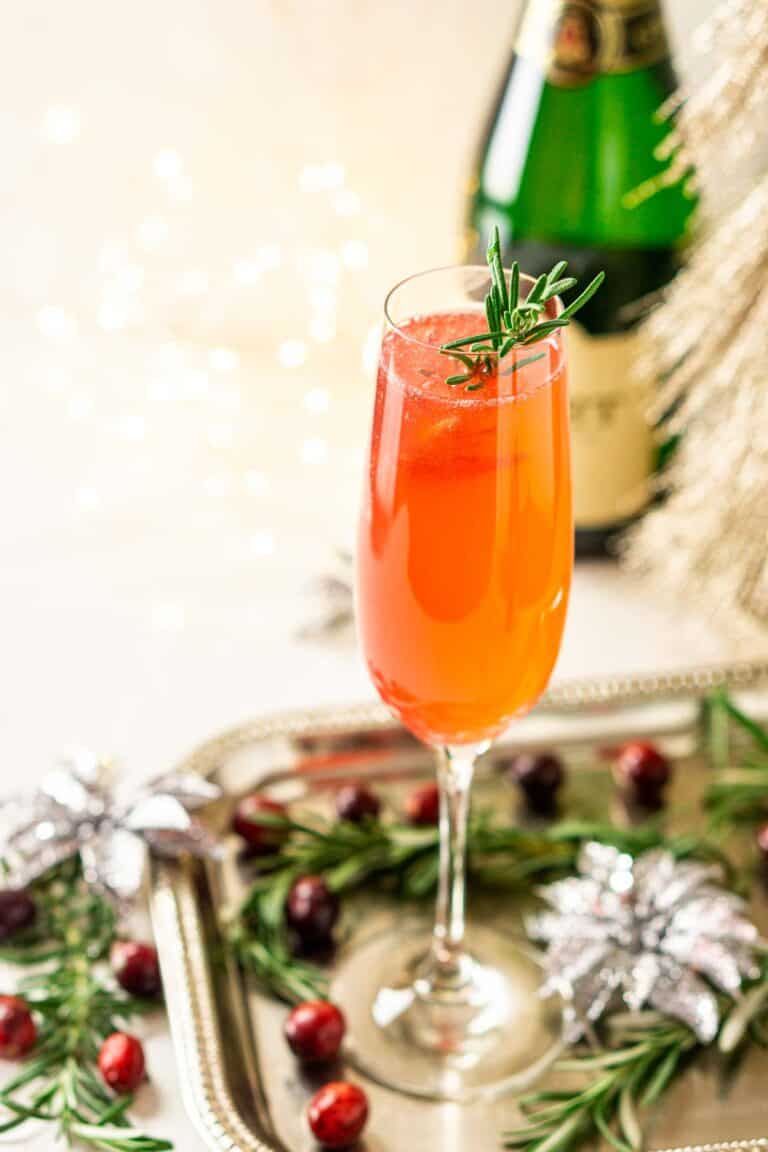 Cranberry French 75 - Burrata and Bubbles