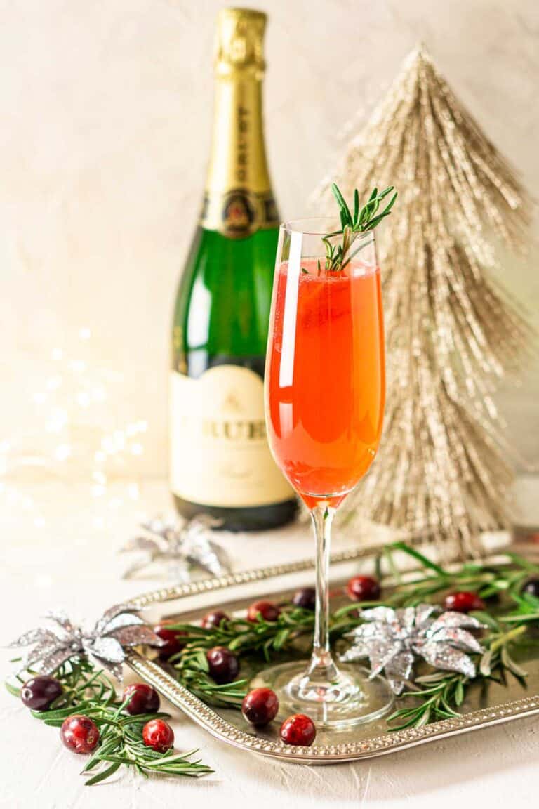 Cranberry French 75 - Burrata and Bubbles