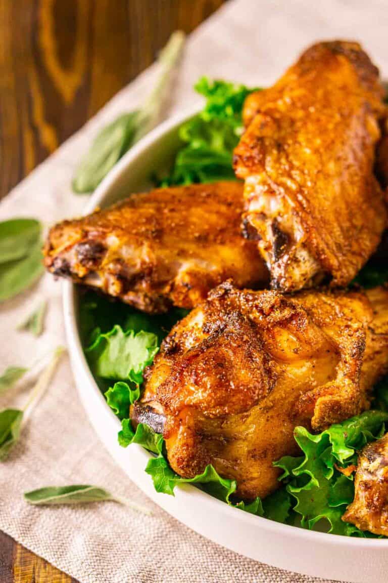 Crispy Smoked Turkey Wings - Burrata and Bubbles