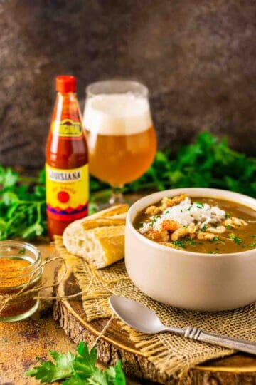 Crawfish Gumbo With Andouille Sausage - Burrata and Bubbles