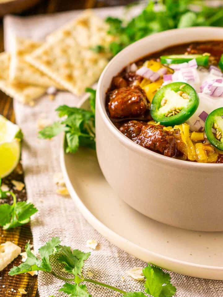 Authentic Texas Chili From a Texan - Burrata and Bubbles