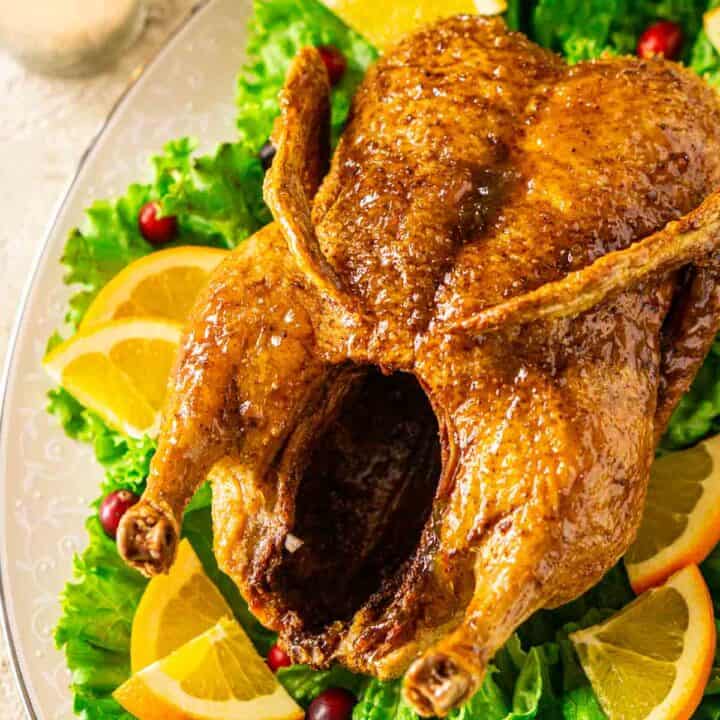 Deep-Fried Duck With Fig-Orange Glaze - Burrata and Bubbles