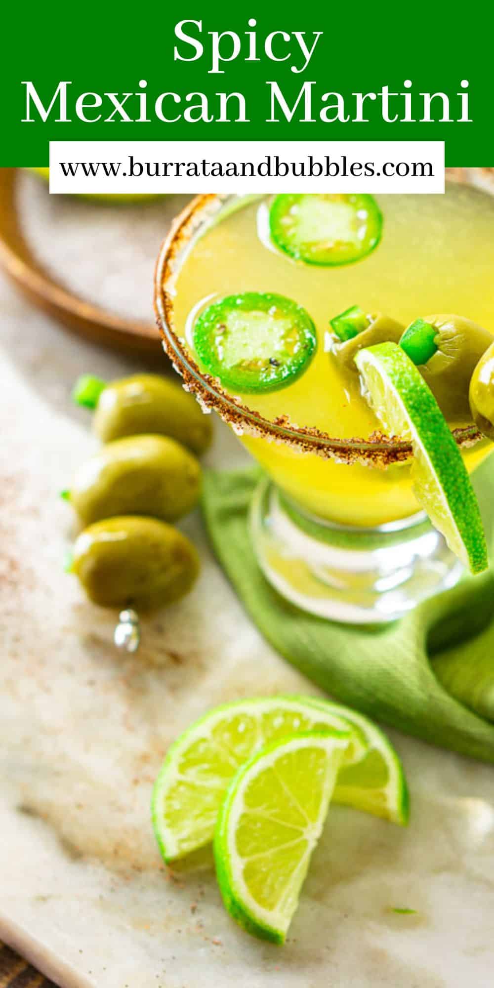 Spicy Mexican Martini - Burrata and Bubbles