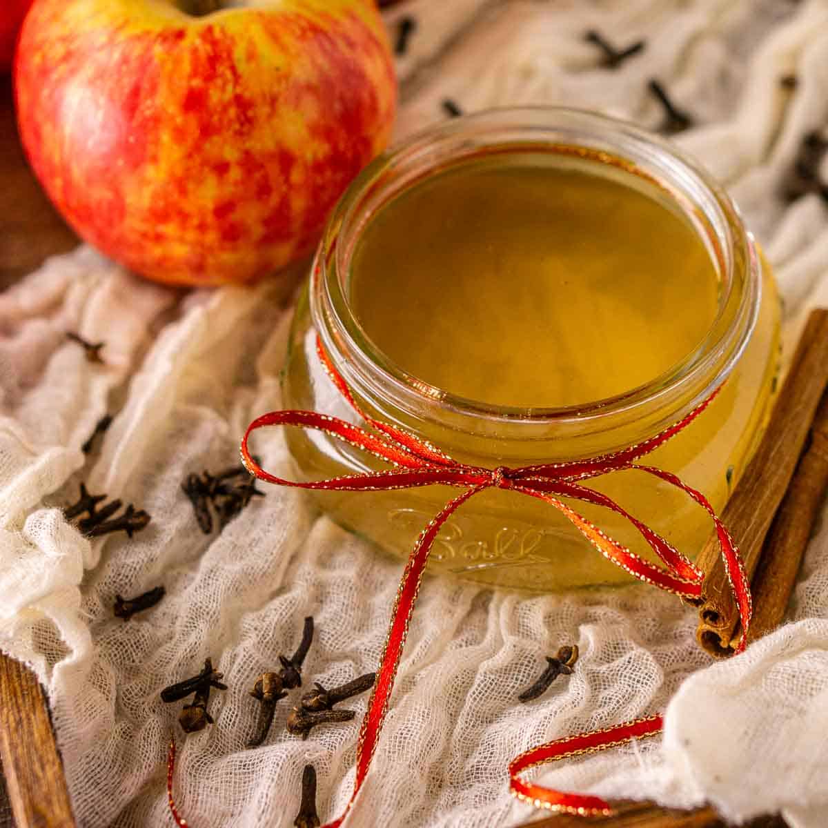 Spiced Apple Simple Syrup - Burrata and Bubbles